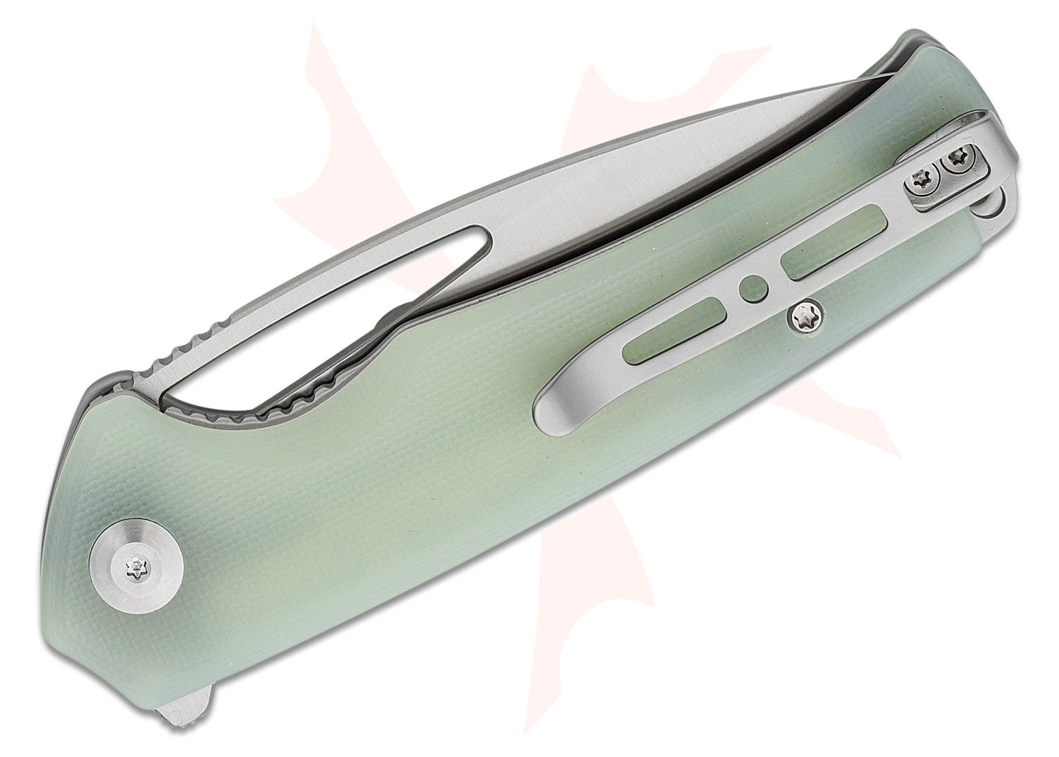 Sencut Knives S21013-2 Mims Flipper Knife 3.48" 9Cr18MoV Satin Drop ...