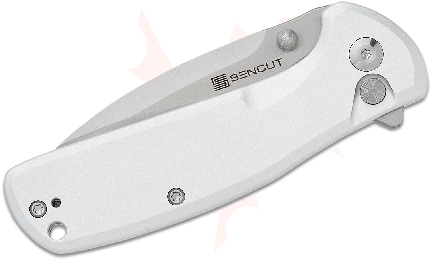 Sencut Knives ArcBlast Button Lock Flipper Knife 2.98" Satin Modified ...