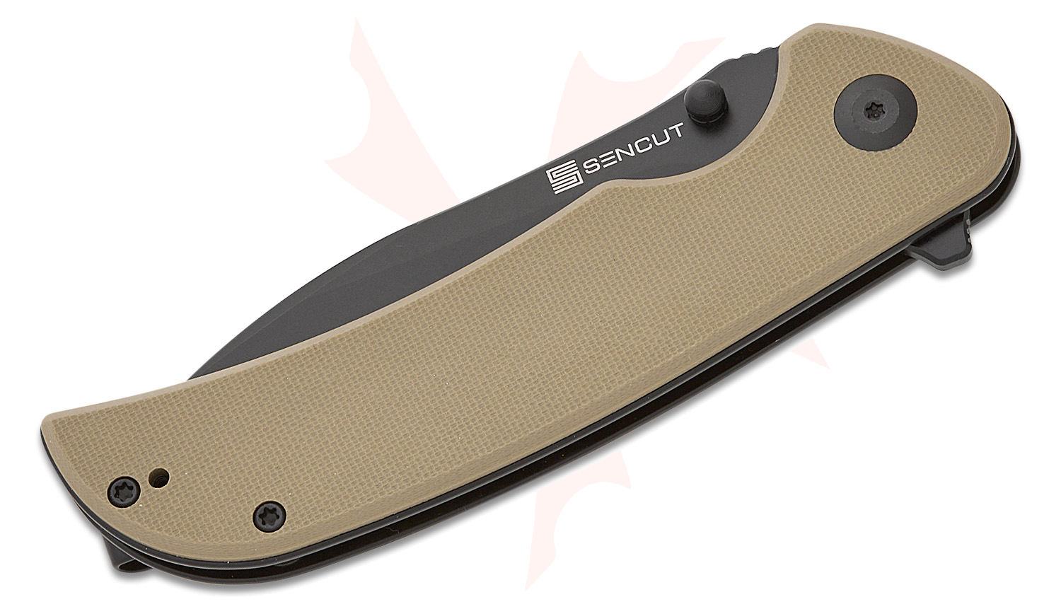Sencut Knives Borzam Liner Lock Flipper Knife 3.46" 9Cr18MoV Black Drop ...