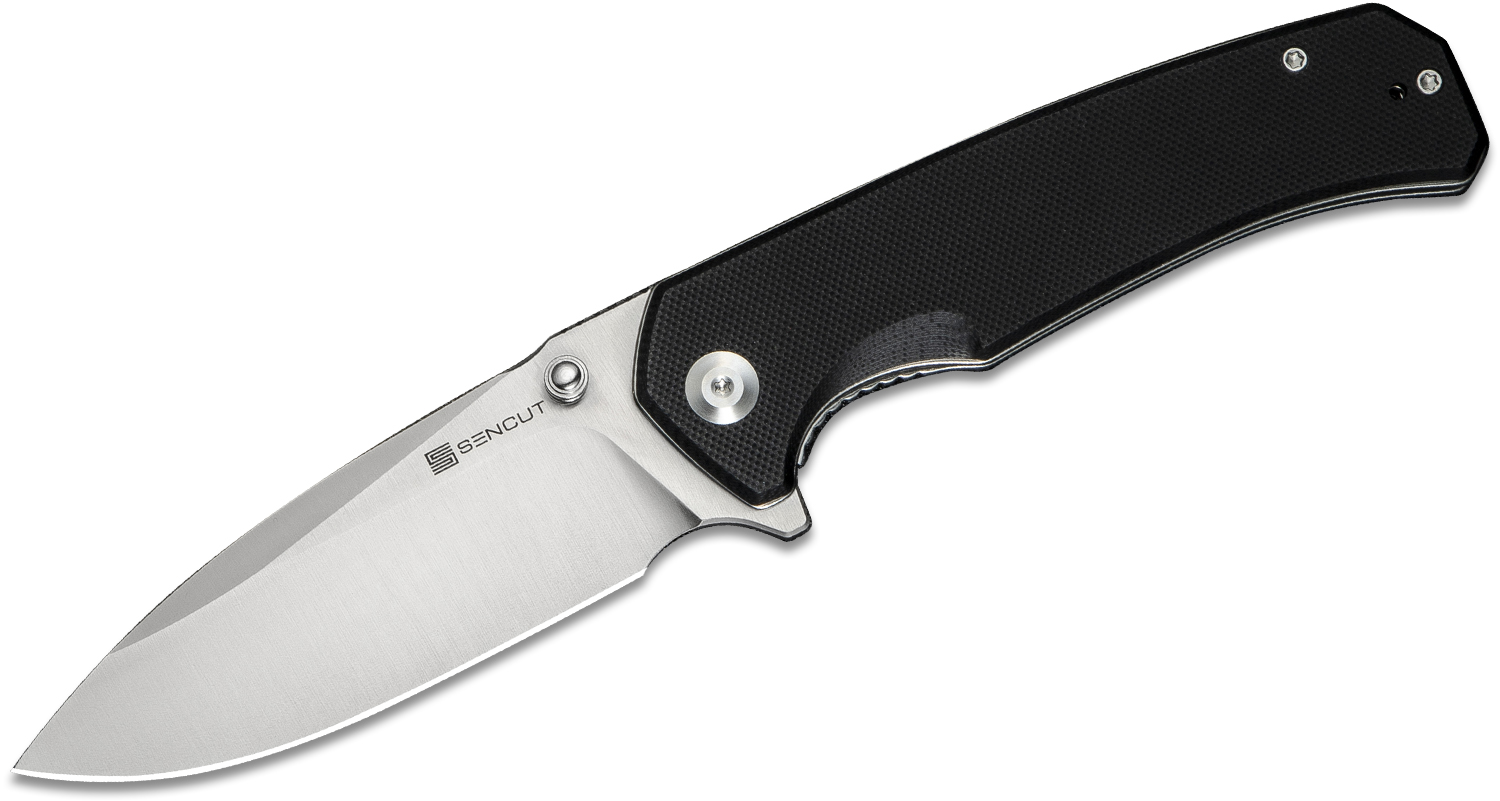 Sencut Knives Skarnax Liner Lock Flipper Knife 3.79" Satin Drop Point ...