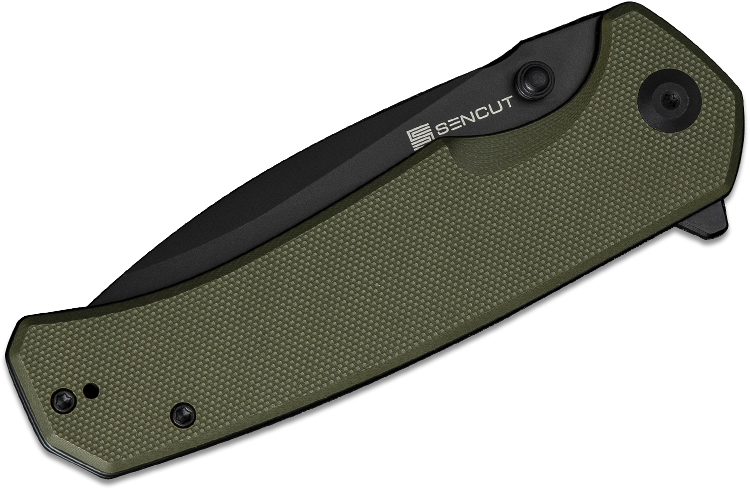 Sencut Knives Skarnax Liner Lock Flipper Knife 3.79" Black Drop Point ...