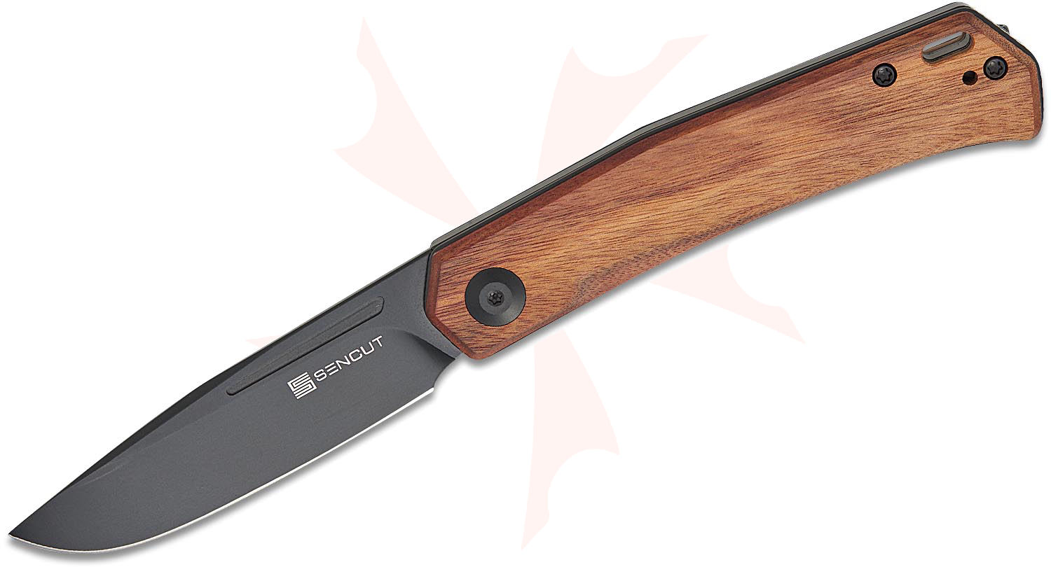 Sencut Knives Braxx Slipjoint Folding Knife 3.12" D2 Black Clip Point ...