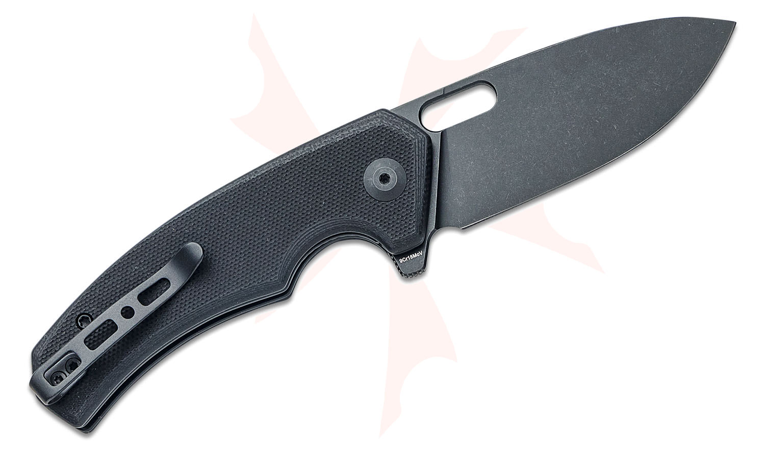 Sencut Knives SA06A Acumen Flipper Knife 2.98" Black Stonewashed Drop ...
