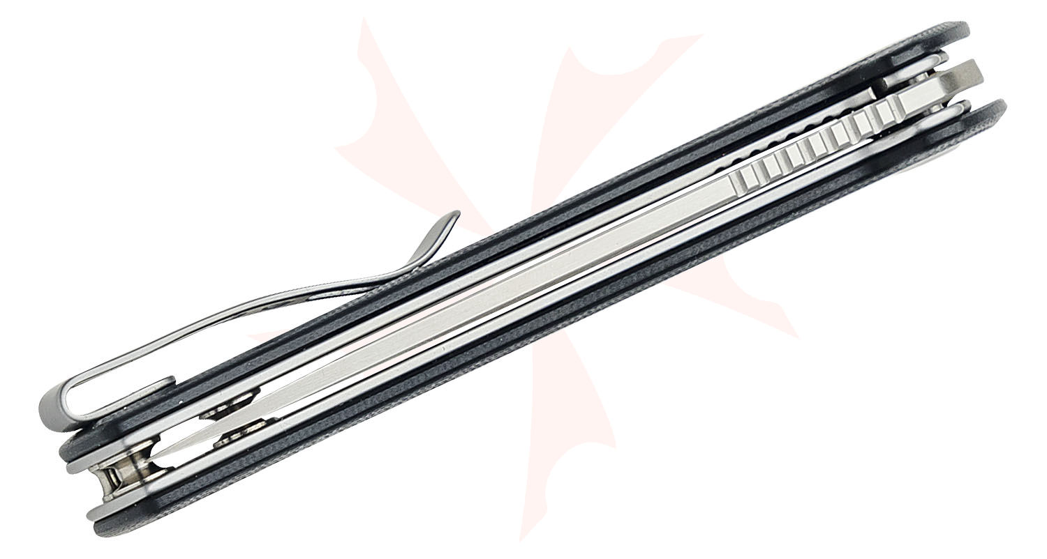 Sencut Knives SA09A Neches Flipper Knife 3.2" Satin 10Cr15CoMoV Drop ...