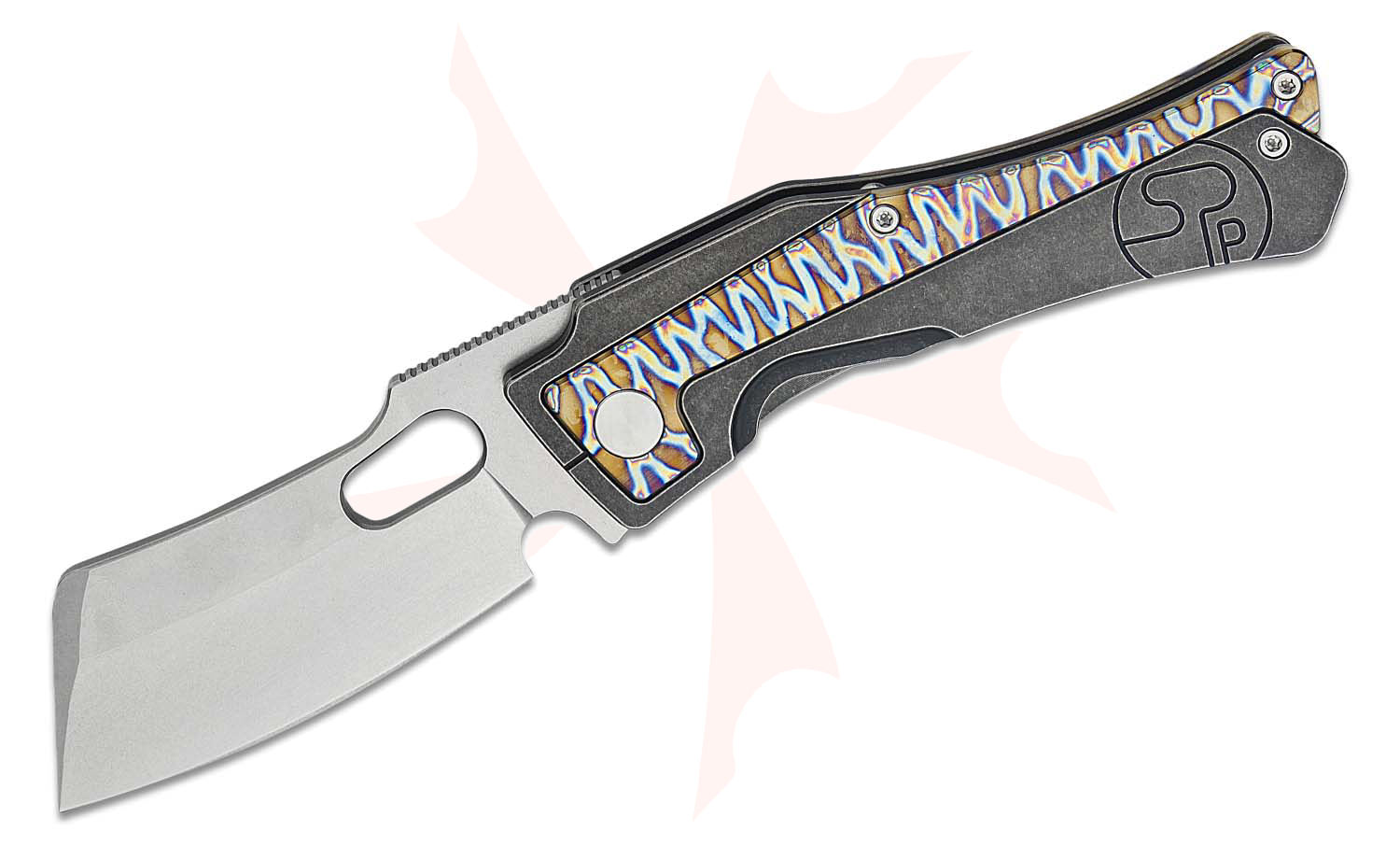 Serge Panchenko Production Trisect Folding Knife 3.75" M390 Stonewashed ...