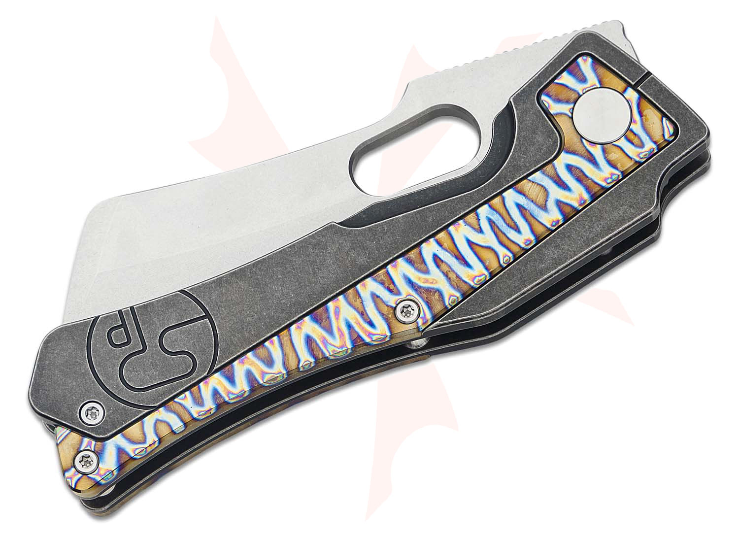 Serge Panchenko Production Trisect Folding Knife 3.75" M390 Stonewashed ...