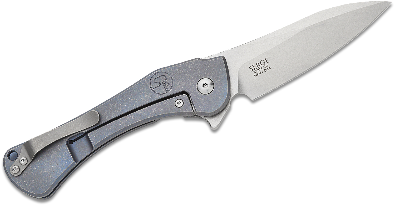 Serge Panchenko Production Trope Frame Lock Flipper Knife 3.5" N690 Two ...