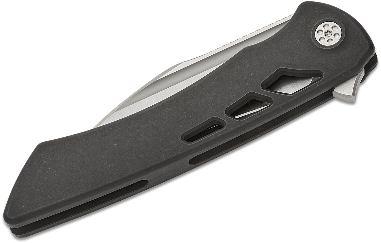 SharpByDesign Production Derecho Flipper Knife 3.63" M390 Belt Satin ...