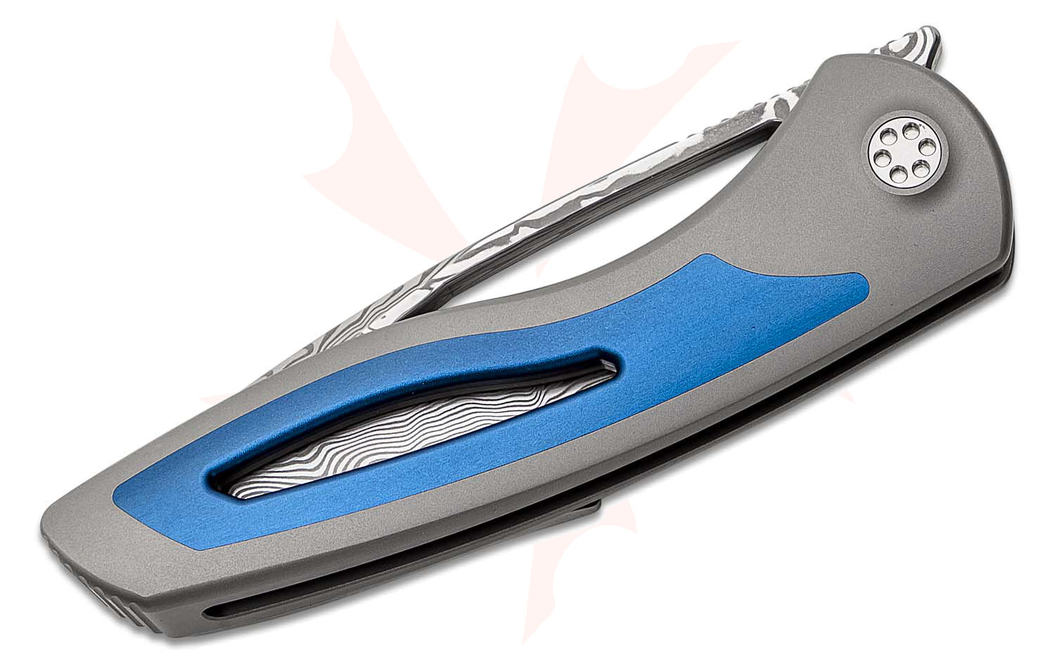 SharpByDesign Production Apex Front Flipper Knife 3.625" Damasteel ...