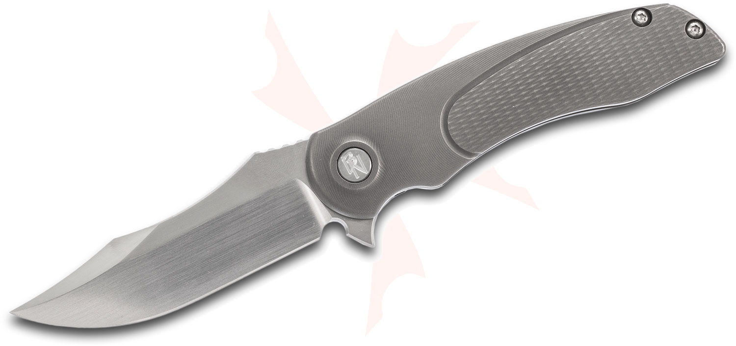 SharpByDesign Custom Cyclone Flipper Knife 3.5" CPM-S35VN Hand Rubbed ...