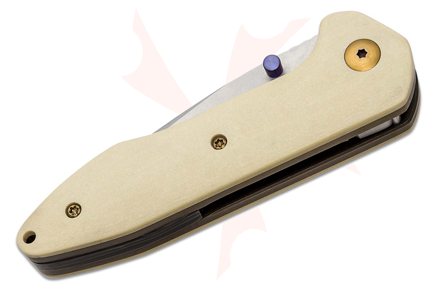 Mike Shiffer Custom Prototype Folding Knife 3.5" Nitro-V Stonewashed ...