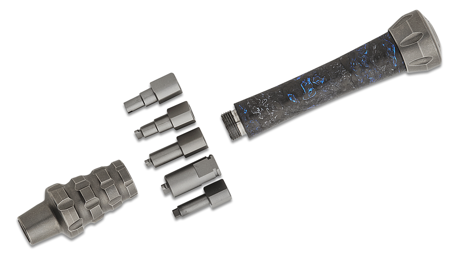 Shirogorov Custom Division CD Tool Bit Driver, Blue Carbon Fiber and ...