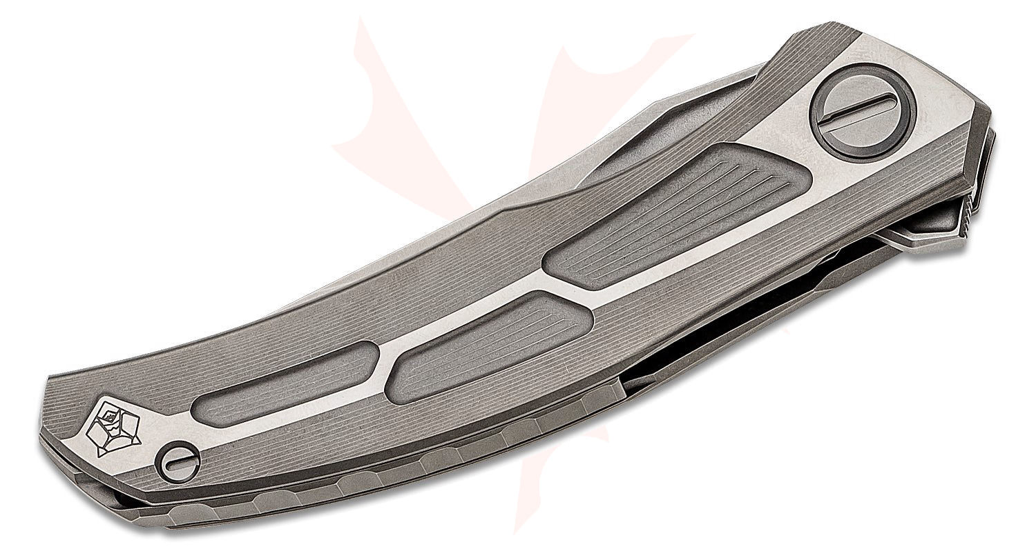 Shirogorov Quantum Gen 2 Flipper Knife 3.75" M390 Trailing Point Blade ...