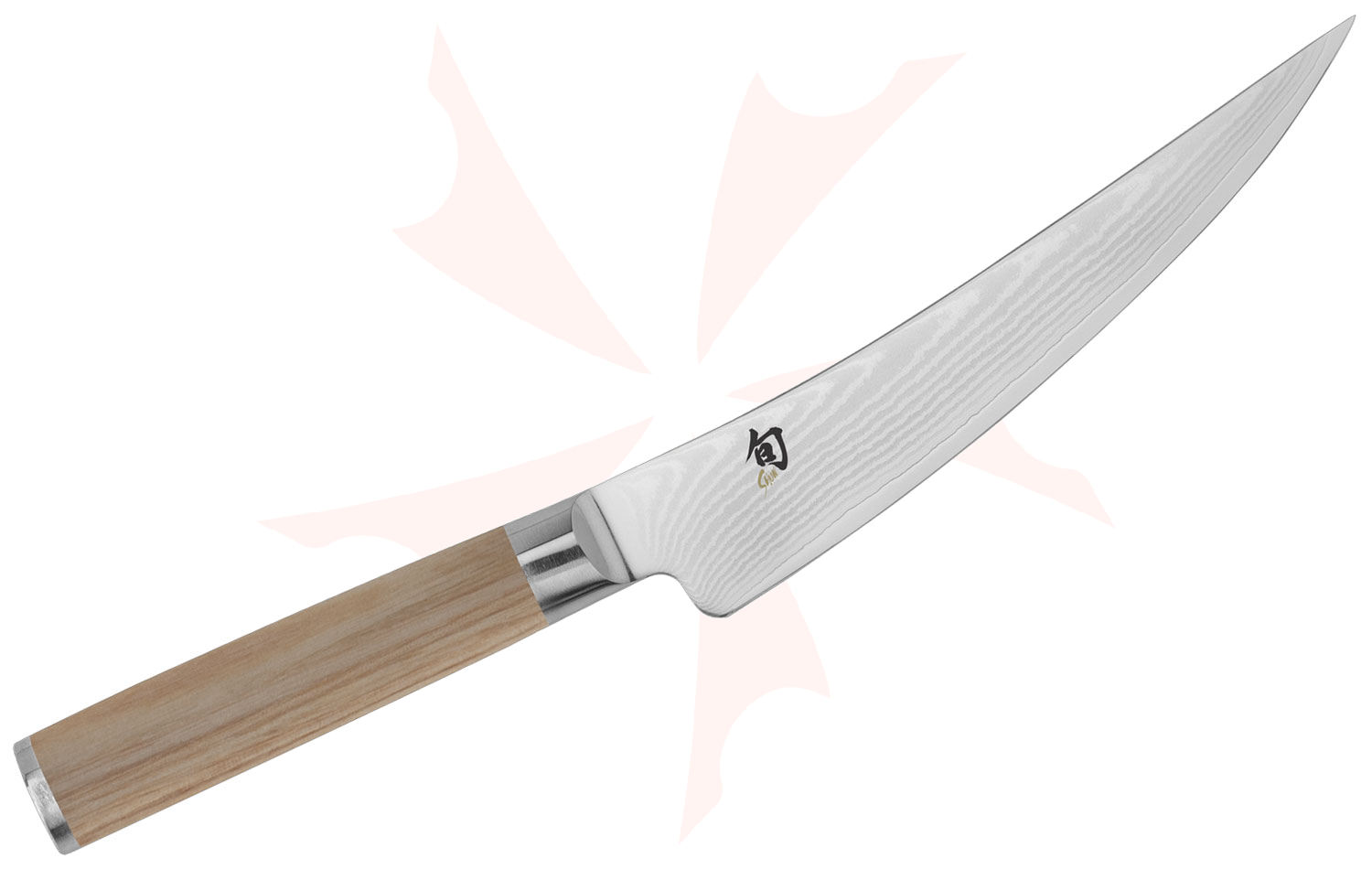 Shun DM0743W Classic Blonde Boning and Filler Knife 6" VG-MAX Damascus ...