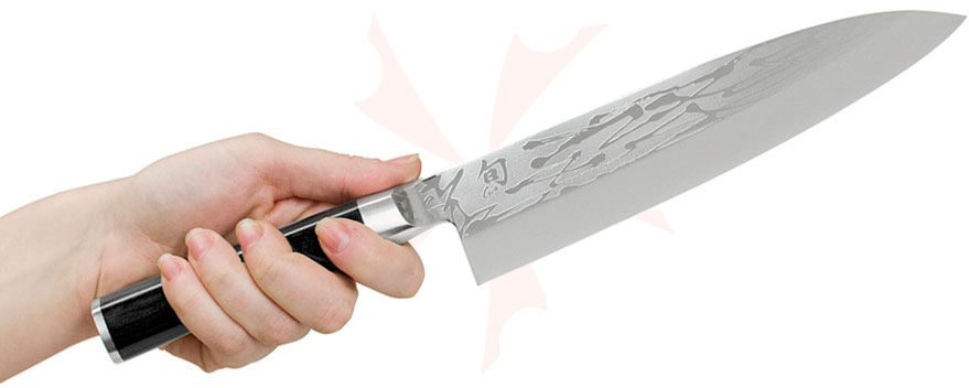 Shun Classic Pro Japanese Style Deba 8-1/4" Etched Blade, PakkaWood ...