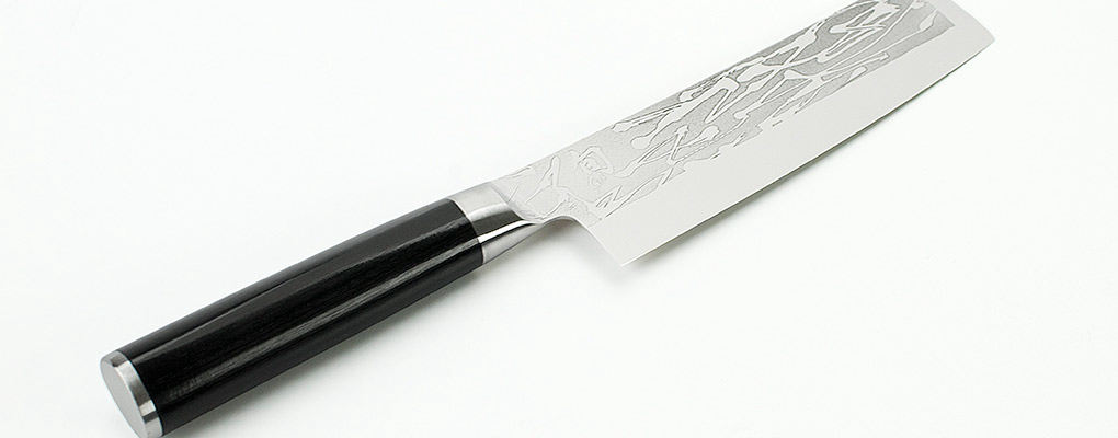 Shun Classic Pro Japanese Style Usuba 6-1/2" Etched Blade, PakkaWood ...