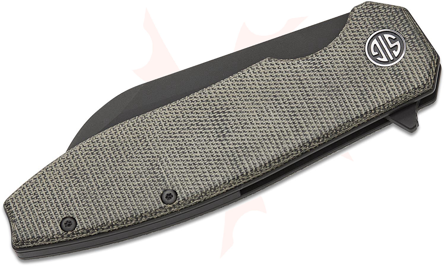 SIG Sauer by Eikonic Karak Flipper Knife 3.3" Nitro-V Black PVD ...