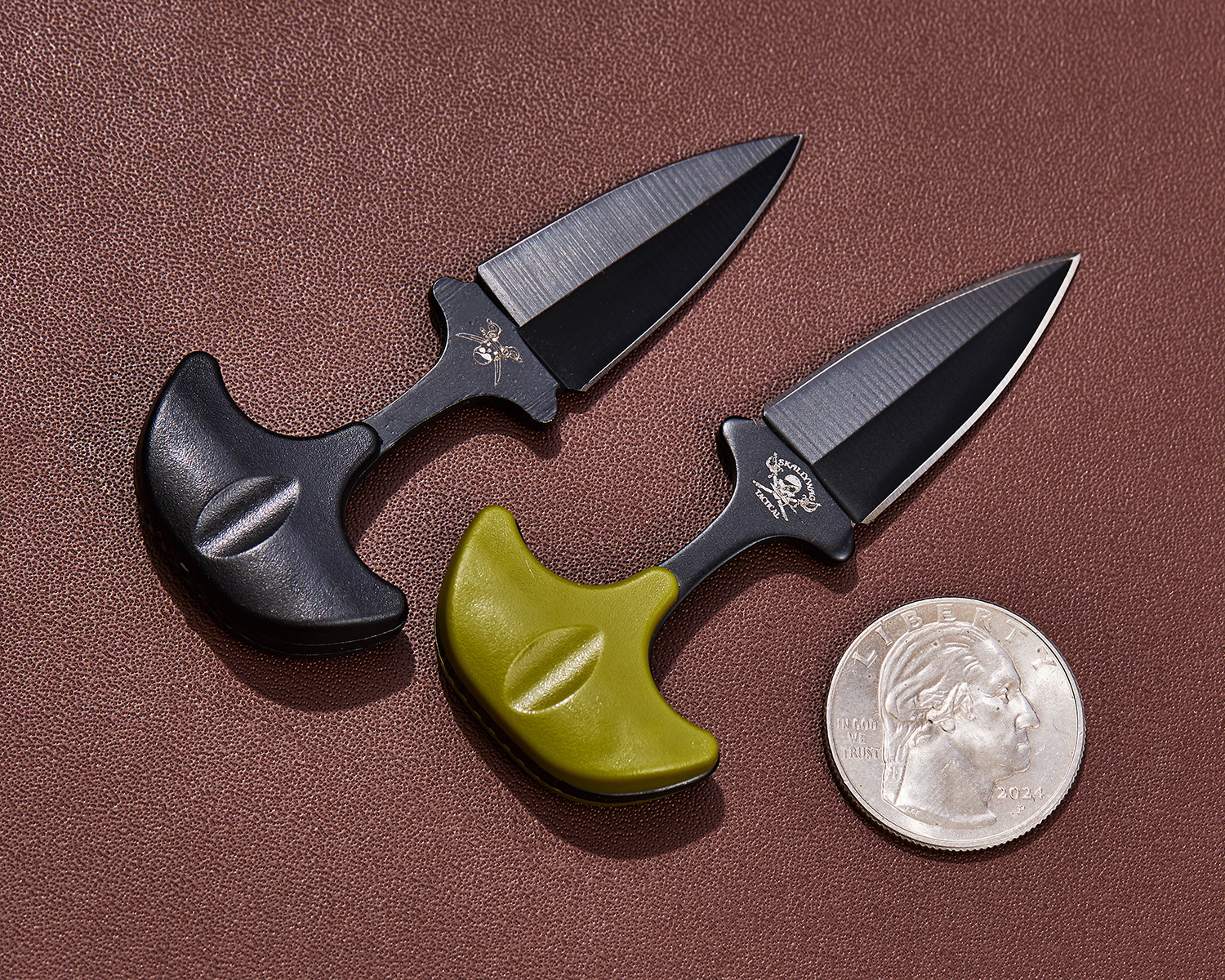 Skallywag Tactical Key Dagger Fixed Blade Keyring Push Dagger/Neck ...