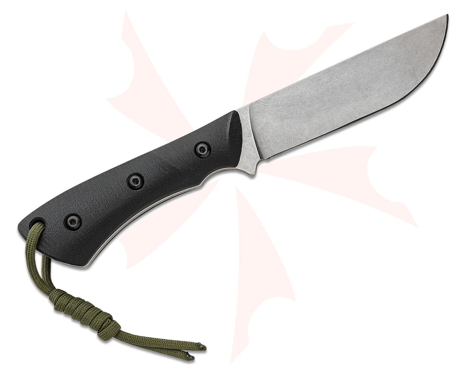 Smith & Sons Delta Fixed Blade Knife 4.75" CPM-3V Stonewashed Drop ...
