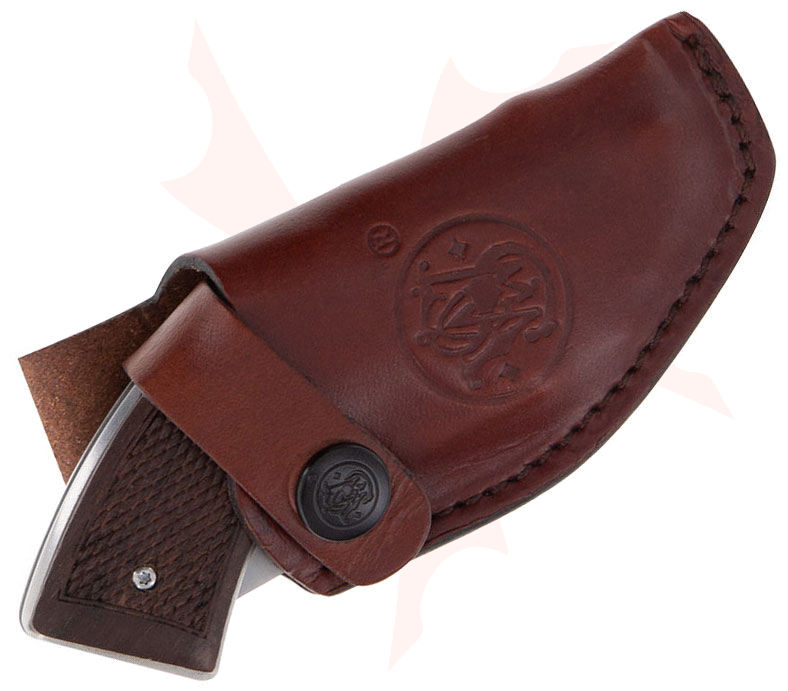 Smith & Wesson M325 Revolver Flipper Knife 3" Satin Drop Point Blade ...