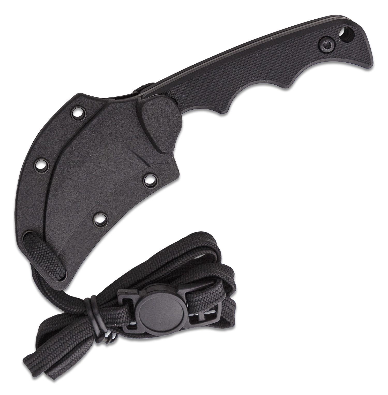 Smith & Wesson H.R.T. Hawkbill Neck Knife 2" Black TiNi Hawkbill Blade ...