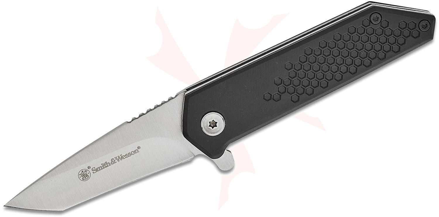 Smith & Wesson Extreme Ops Spring Assist Tanto Flipper Knife 2.5" 8Cr ...