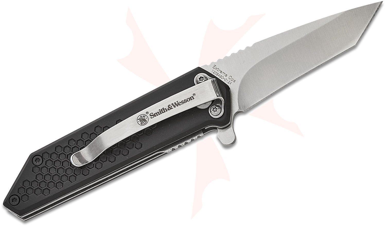 Smith & Wesson Extreme Ops Spring Assist Tanto Flipper Knife 2.5" 8Cr ...