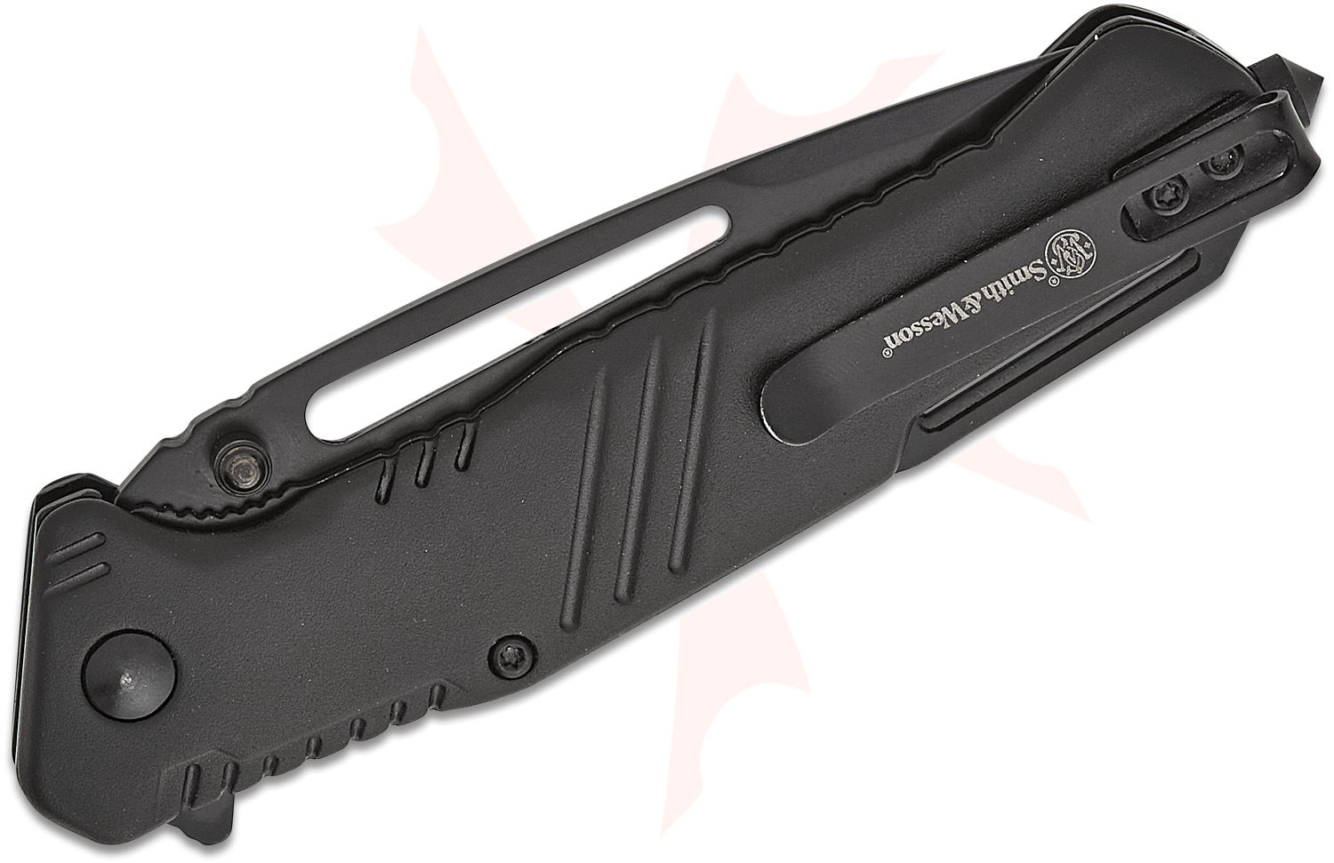 Smith & Wesson Extreme Ops Tanto Flipper Knife 3.5" 7Cr Black Tanto ...