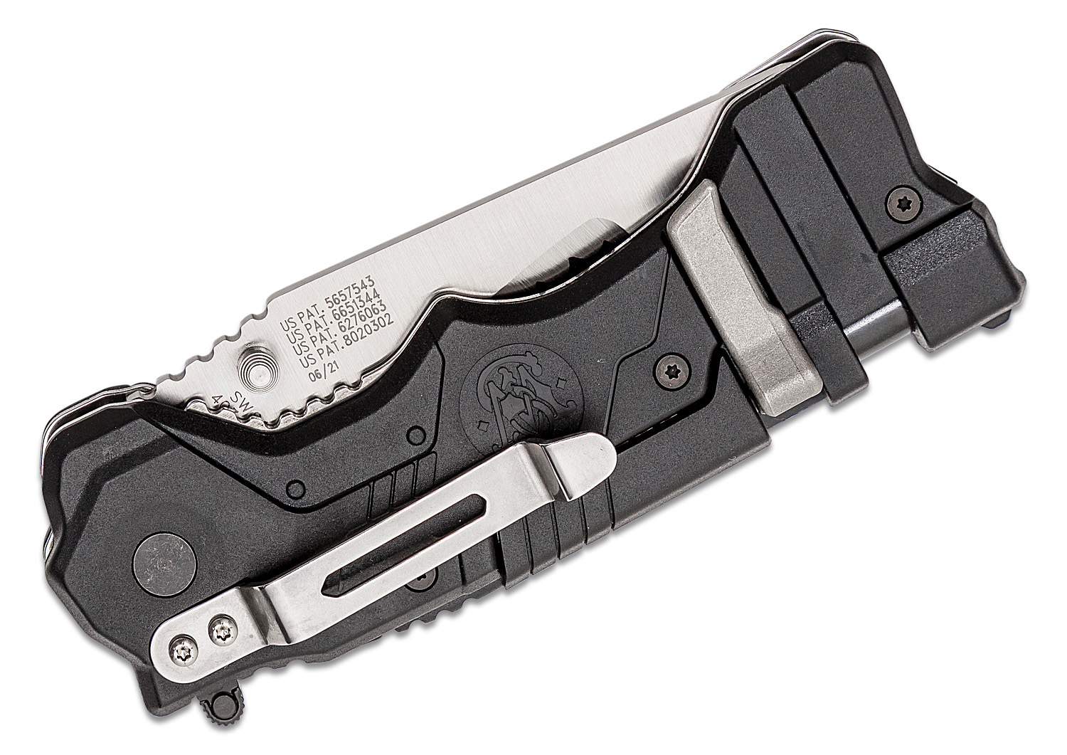 Smith & Wesson First Response 3.5" Assisted Satin Serrated Edge, Rescue ...