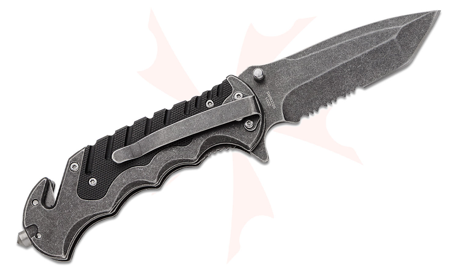 Smith & Wesson Border Guard SWBG10S Folding Knife 3.5" Black Tanto ...