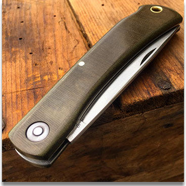 Smith & Sons Mudbug Lockback Folding Knife 4.125" 1095 Satin Blade, OD ...