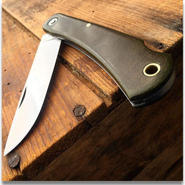Smith & Sons Mudbug Lockback Folding Knife 4.125" 1095 Satin Blade, OD ...