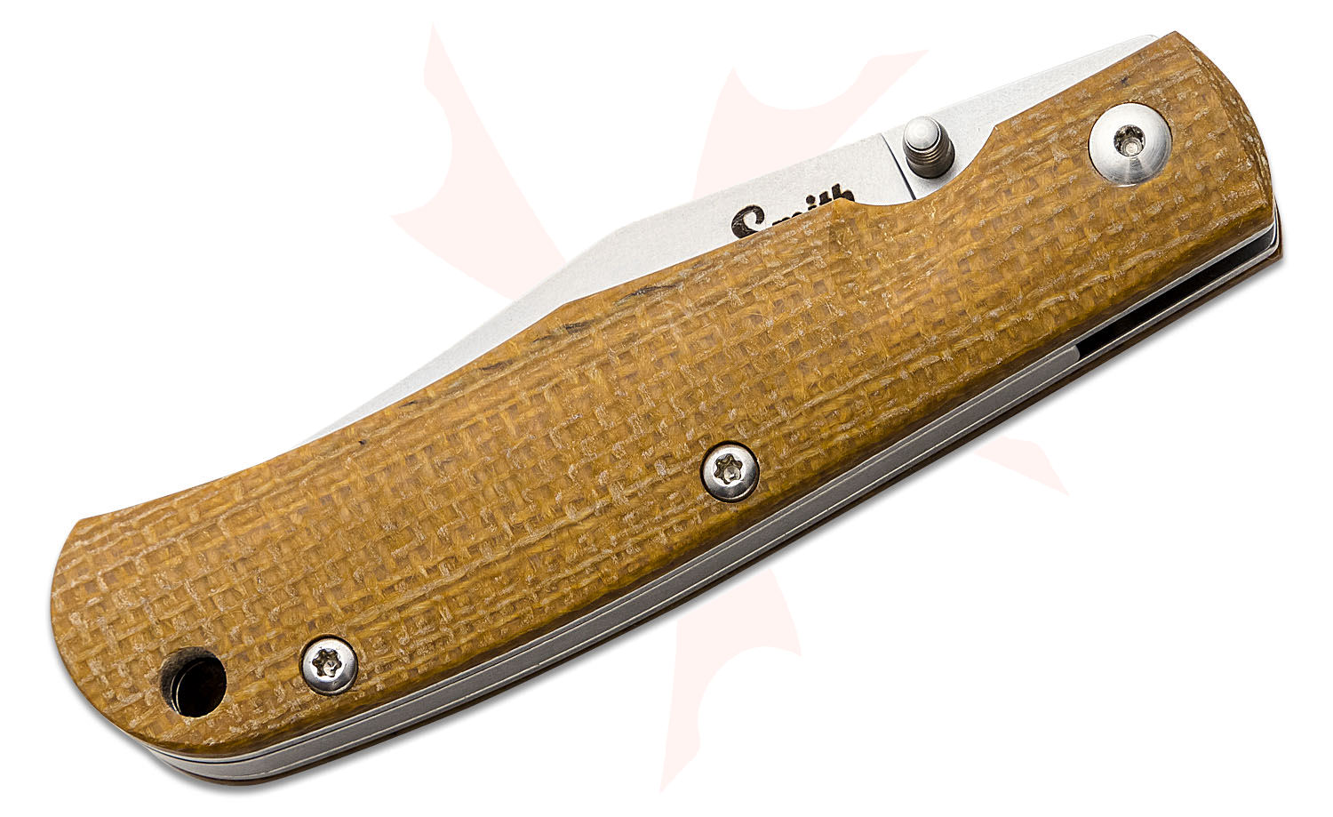 Smith & Sons Cypress Trapper Liner Lock Folding Knife 3.375" D2 Stonewashed Clip Point Blade ...