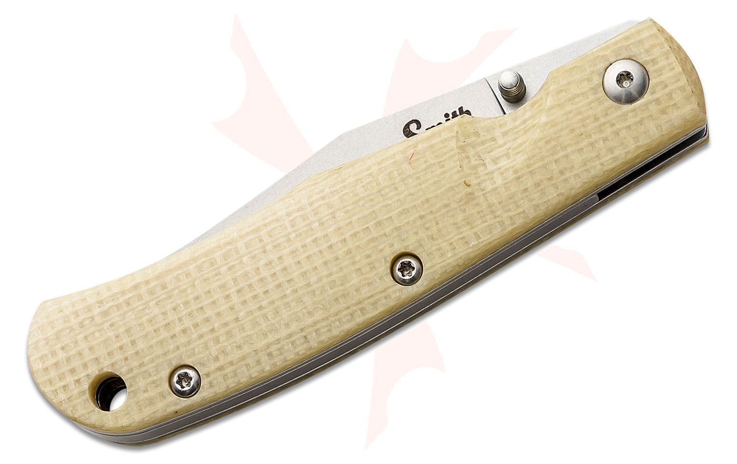 Smith & Sons Cypress Trapper Liner Lock Folding Knife 3.375" D2 Stonewashed Clip Point Blade ...