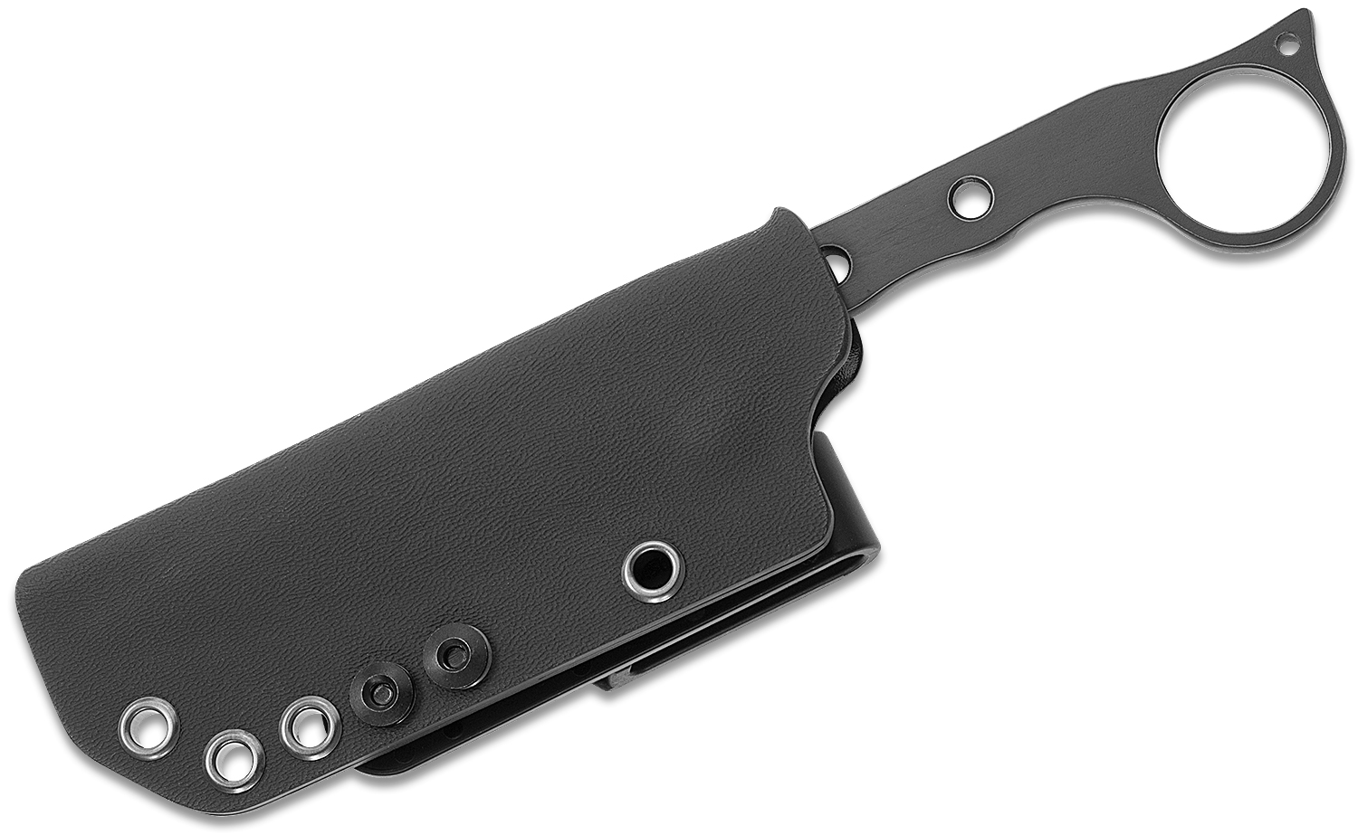 Smock Knives Custom SK10 Fixed Blade Knife 4" CPM-3V Black Battleworn ...