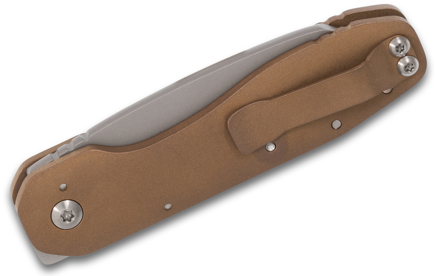 Smock Knives Custom SK23 Flipper Knife 3.125" S30V Wharncliffe Blade ...