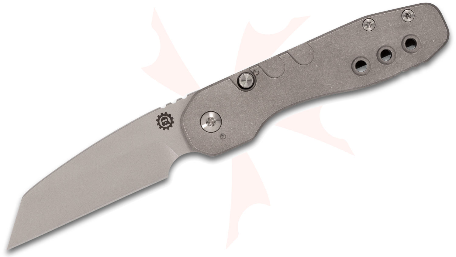 Smock Knives Custom SK23 Flipper Knife 3.125" S30V Wharncliffe Blade ...