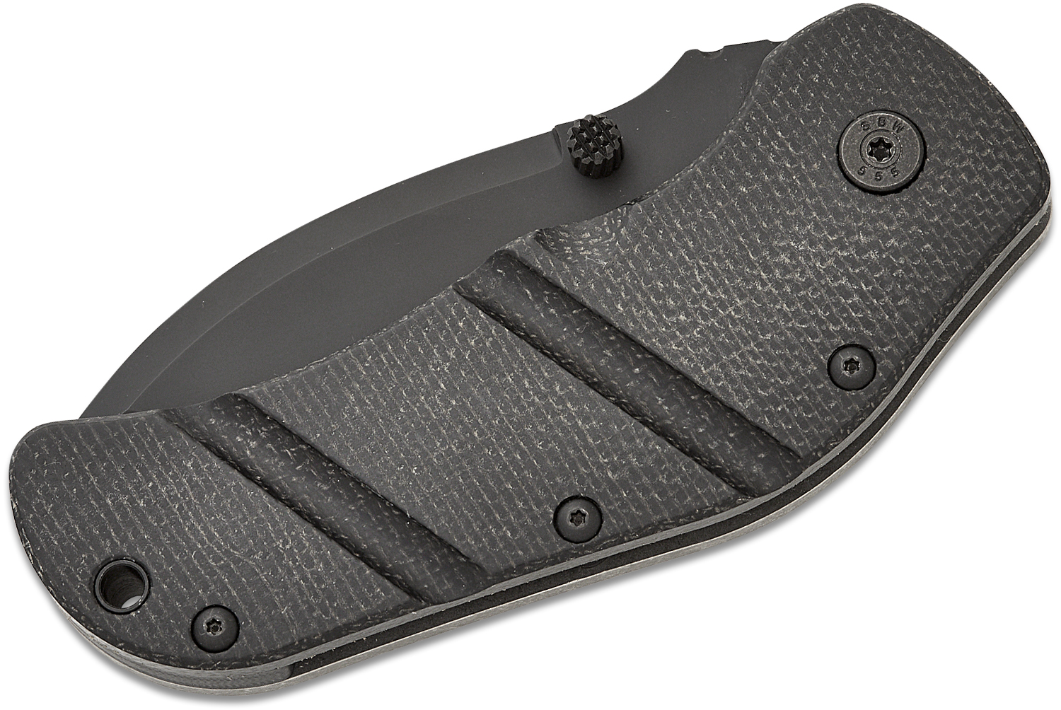 Sniper Bladeworks TOG Folding Knife 3.63" D2 Black PVD Spear Point ...