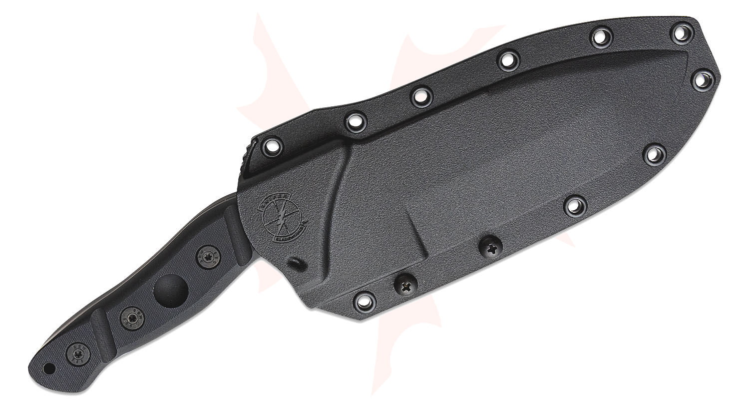Sniper Bladeworks MAMU Fixed Blade Knife 5.5" Black PVD Drop Point ...