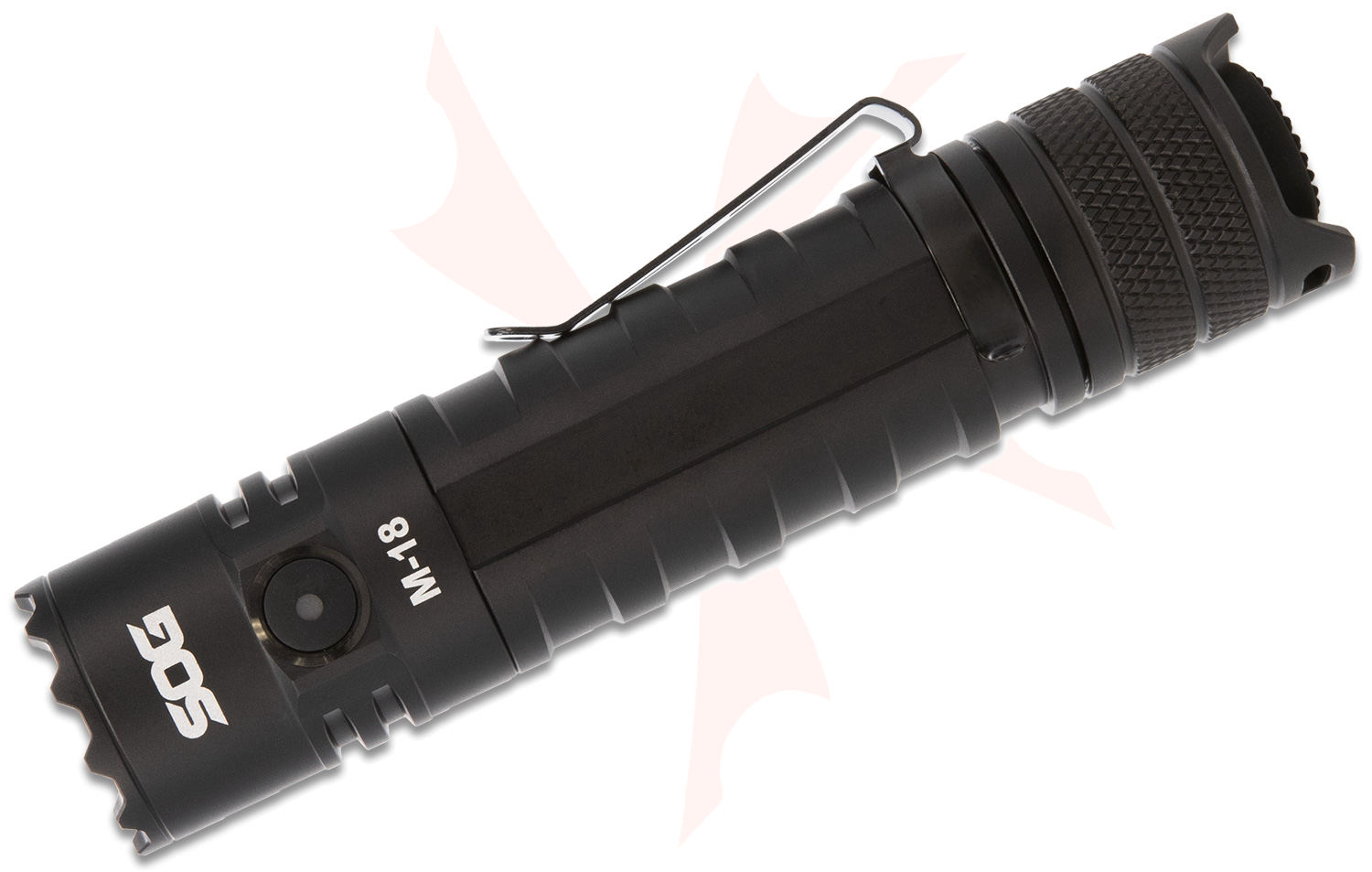 SOG M-18 Rechargeable LED Flashlight, Black Aluminum Body, 1900 Max ...