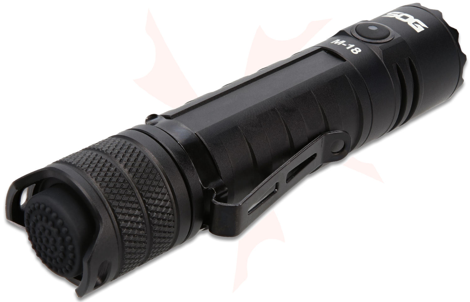 SOG M-18 Rechargeable LED Flashlight, Black Aluminum Body, 1900 Max ...