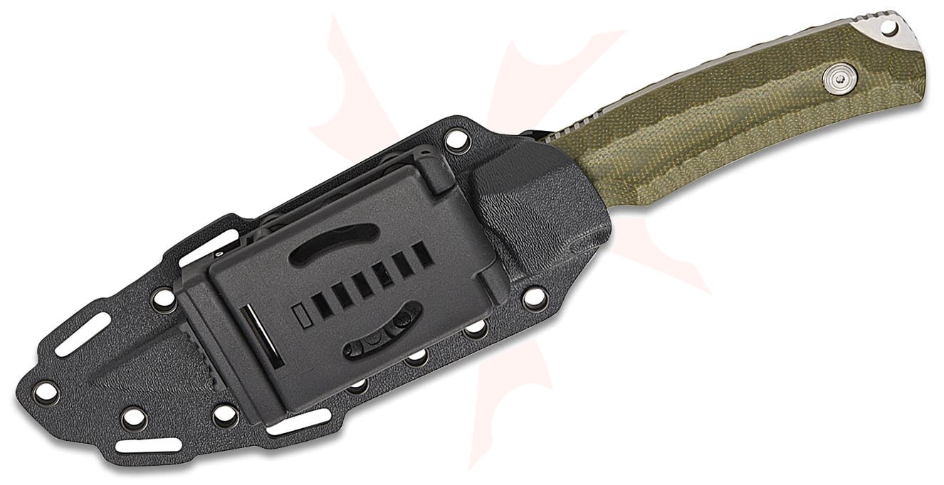 SOG Hidaka FX Fixed Blade Knife 4.875" CPM-3V Satin Kiku Blade, Green ...