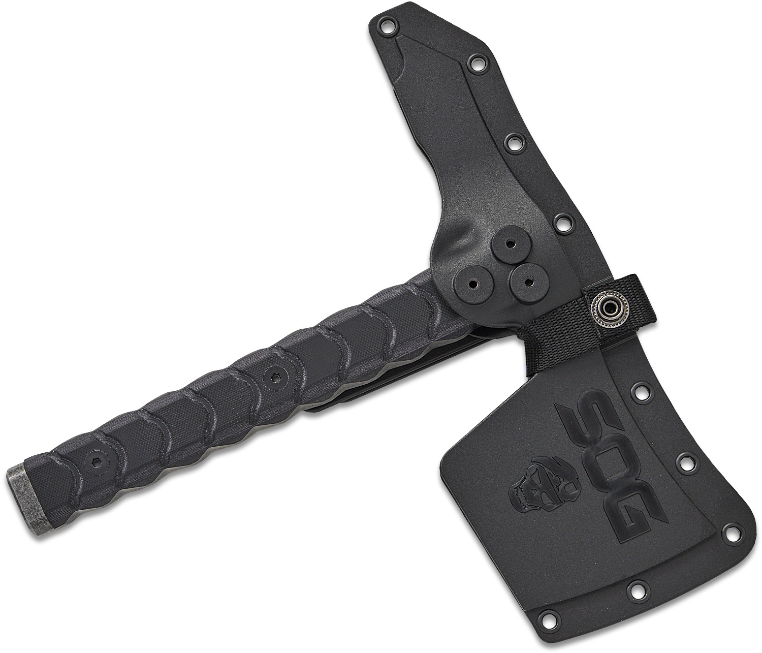 SOG Warfighter Axe 8.75" Overall Length, G10 Handles, Hard Plastic ...