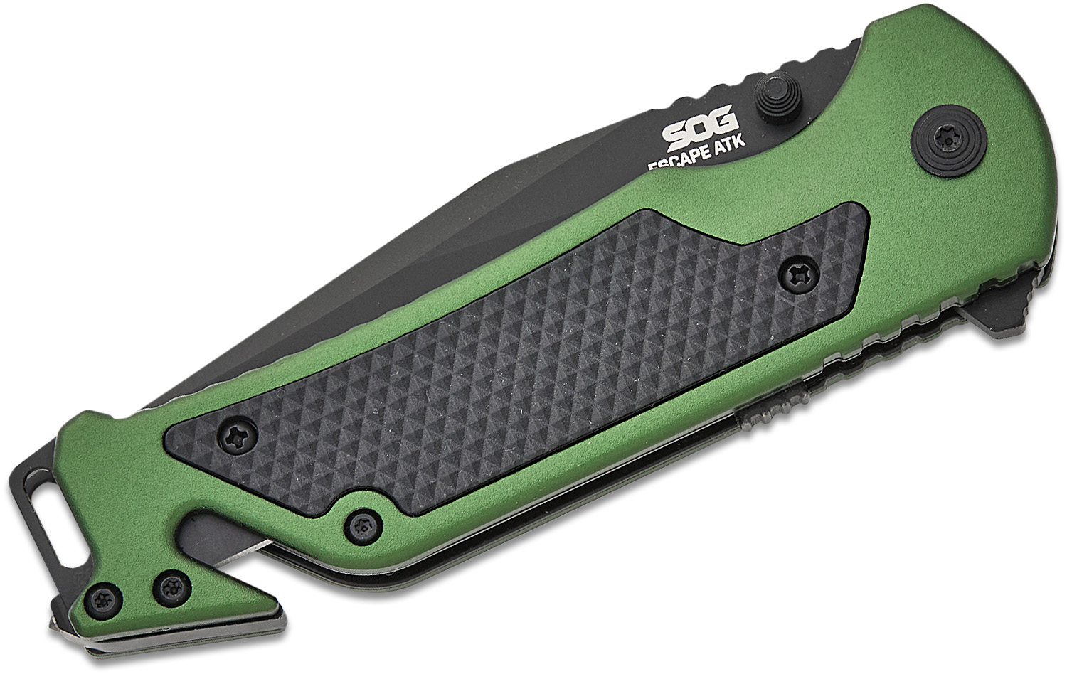 SOG Escape ATK 2.0 Assisted Liner Lock Rescue Flipper Knife 3.5" AUS-8 ...