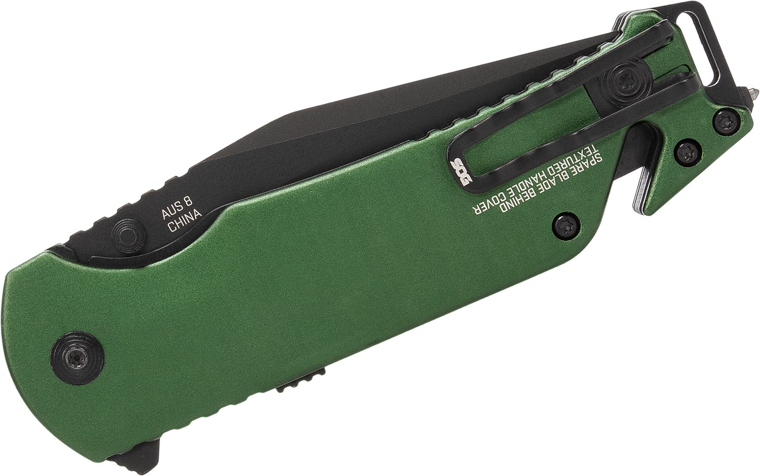 SOG Escape ATK 2.0 Assisted Liner Lock Rescue Flipper Knife 3.5" AUS-8 ...