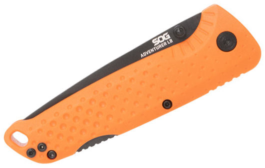 SOG Adventurer LB Lock Back Folding Knife 3" Black Drop Point Blade ...