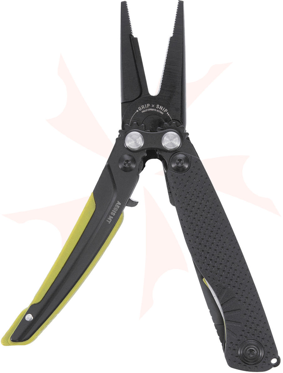 SOG Aegis MT Multi-Tool with 5 Tools, 1.9" Assisted 440 Black Oxide ...