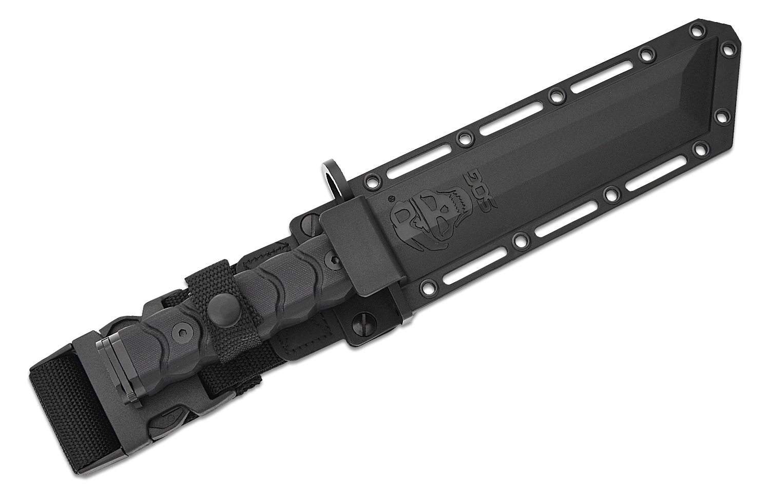 SOG BAR15T Bayonet Fixed Blade Knife 7.1" Black PVD Tanto Blade, Black ...
