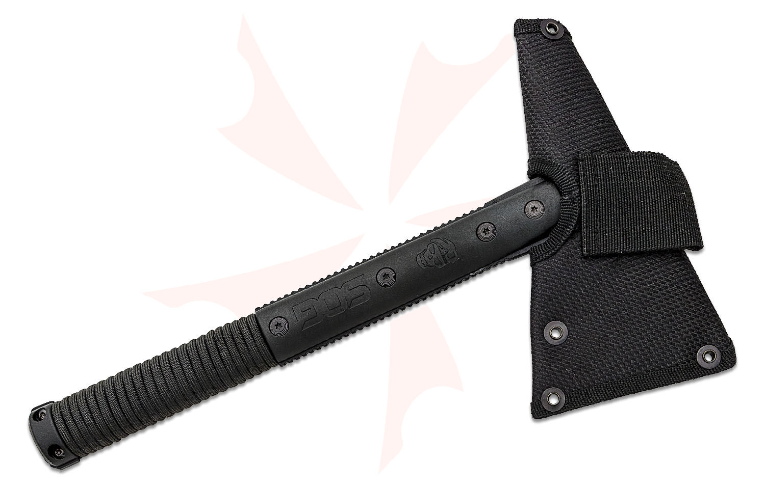 SOG Survival Hawk Tomahawk, Black, 12.1" Overall, Nylon Sheath ...