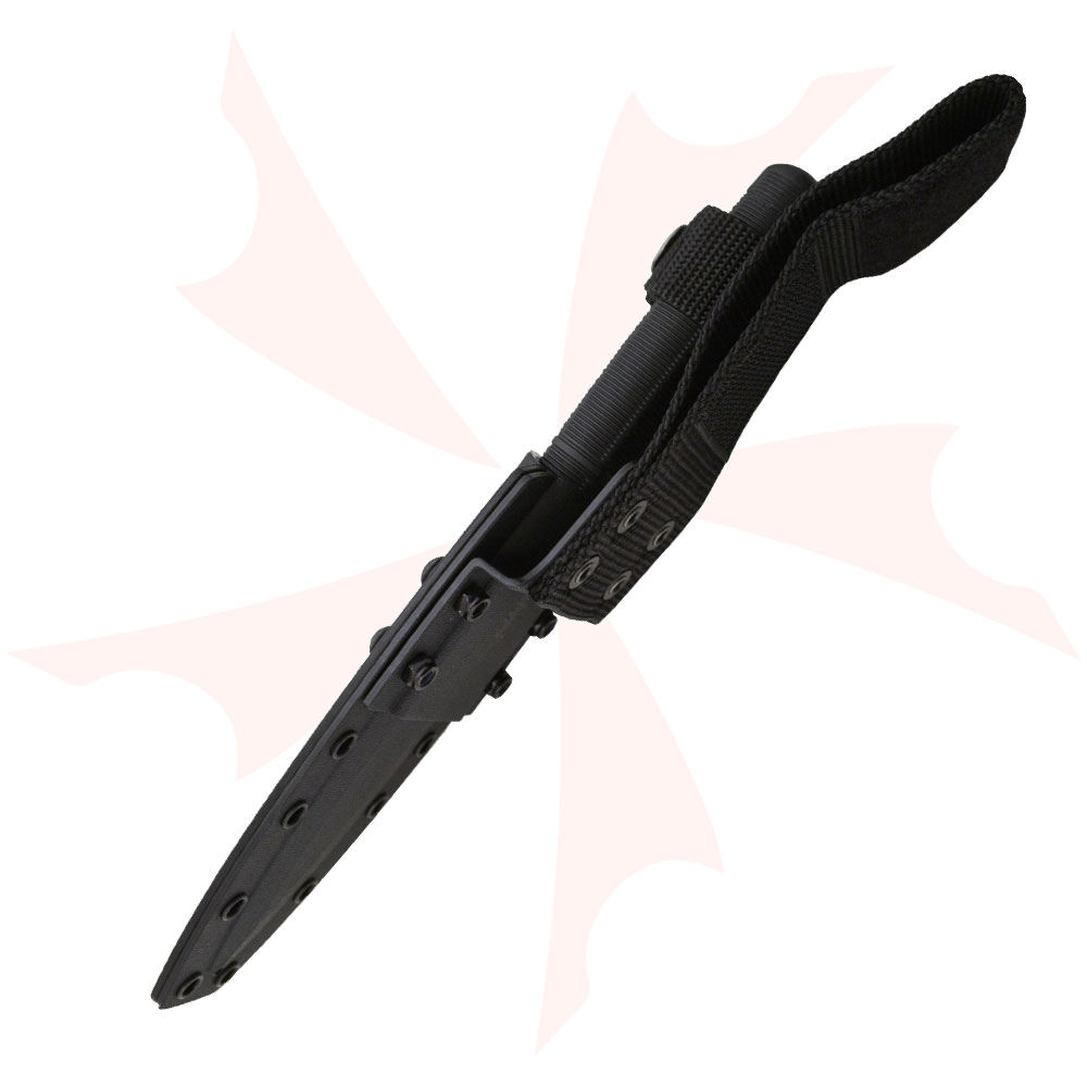 SOG M40 SOG Ops Fixed 4.85" Satin Plain Blade, Black GRN Handles, Hard ...